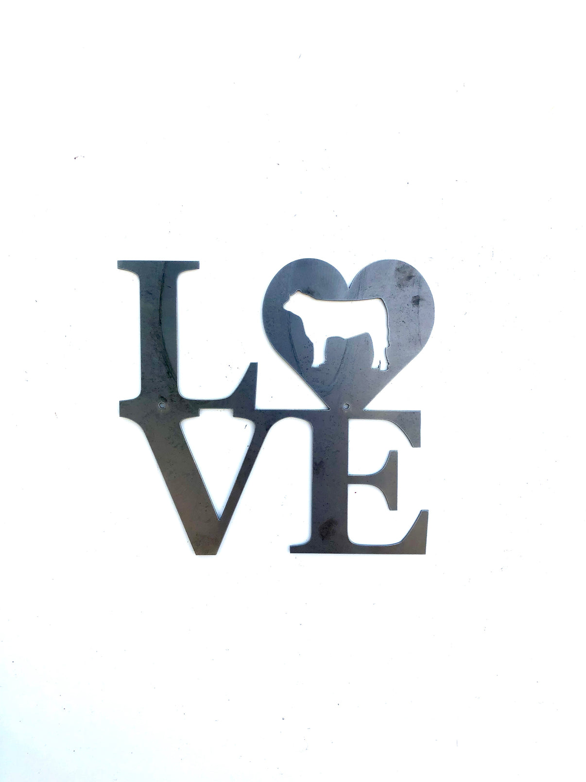 Stacked “Love” Show Animal Metal Sign – Twisselman Trading Co