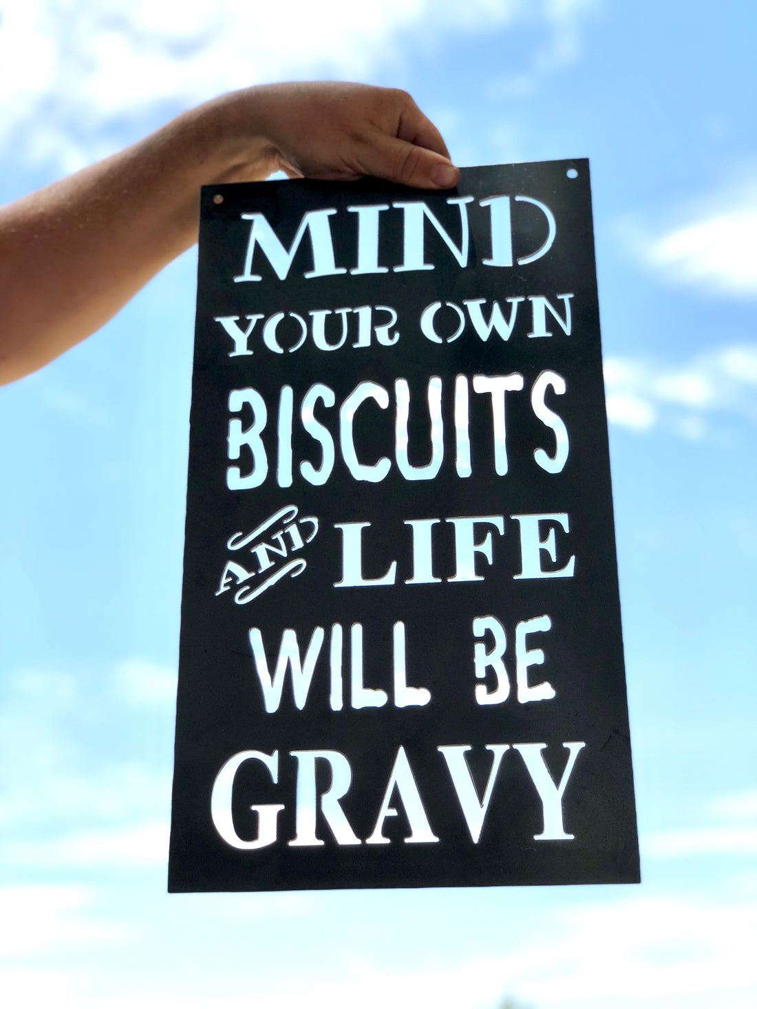 Mind your own biscuits Metal Sign, inspirational quotes, inspiring wor ...